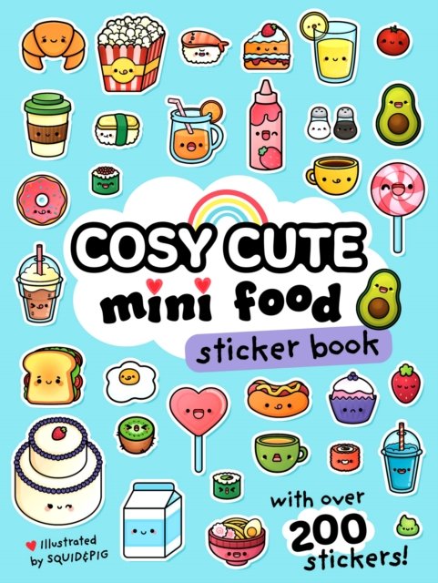 Cosy Cute Mini Food Sticker book | ARK Bokhandel