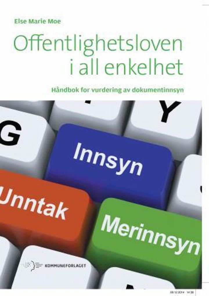Offentlighetsloven i all enkelhet | Else Marie Moe | Ark.no