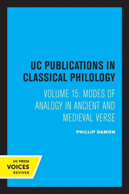 Modes of Analogy in Ancient and Medieval Verse | Phillip Damon | Ark.n