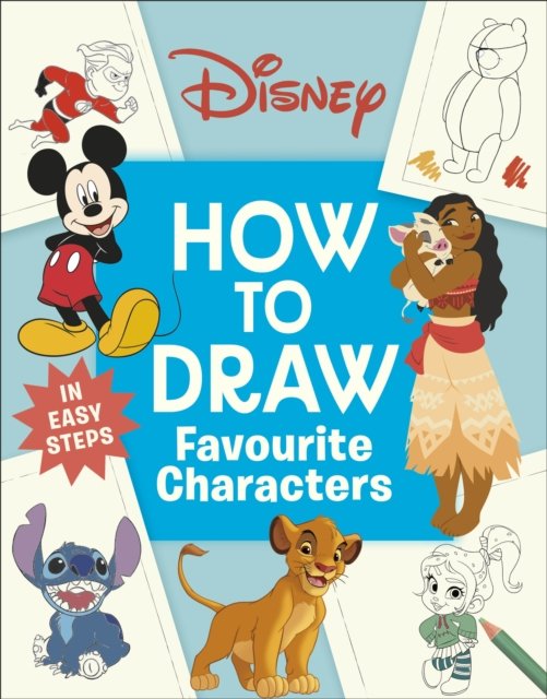 Disney How to Draw Favourite Characters | ARK Bokhandel
