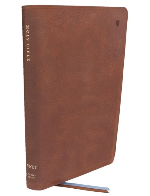 NET Bible, Large Print Thinline with Cross References, Brown Leatherso