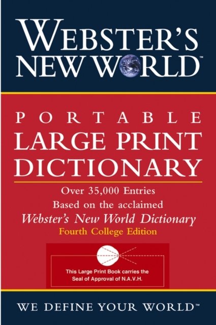Webster's New World Portable Large Print Dictionary, Second | ARK Bokhandel