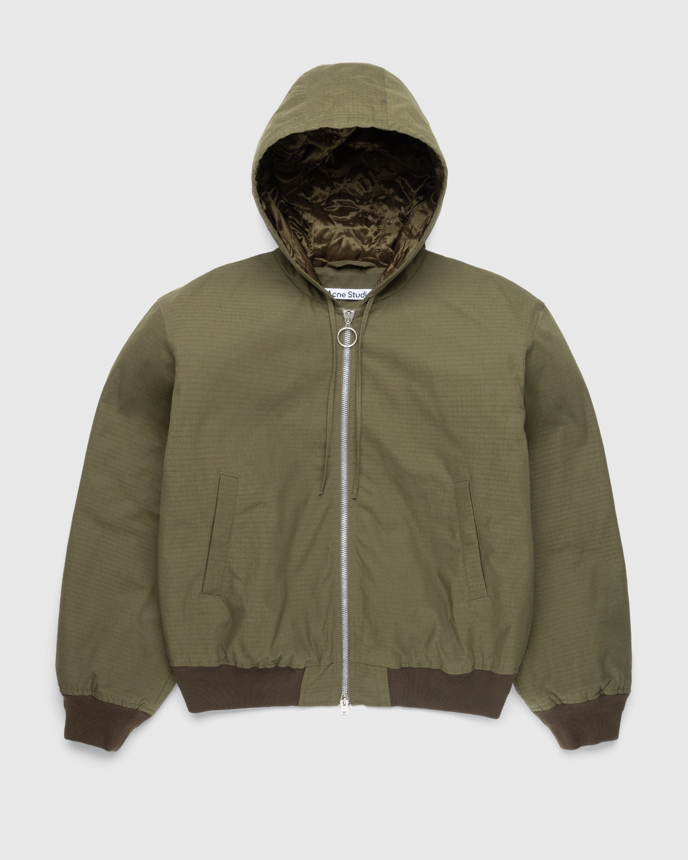 Acne Studios – Ripstop Padded Jacket Olive Green | Highsnobiety Shop