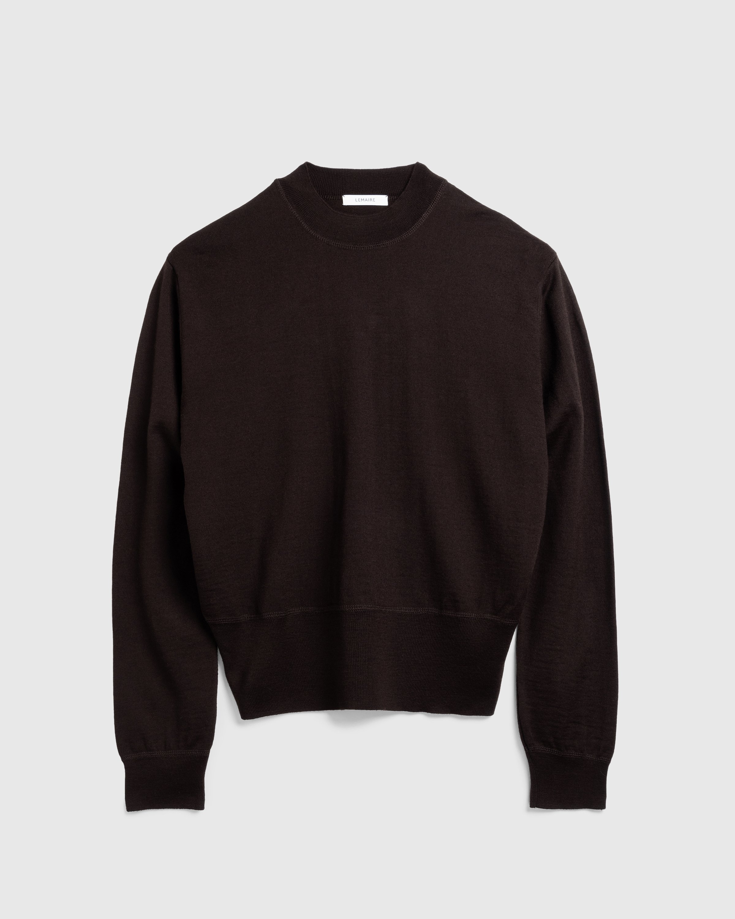 Lemaire – Mock Neck Jumper Pecan Brown | Highsnobiety Shop