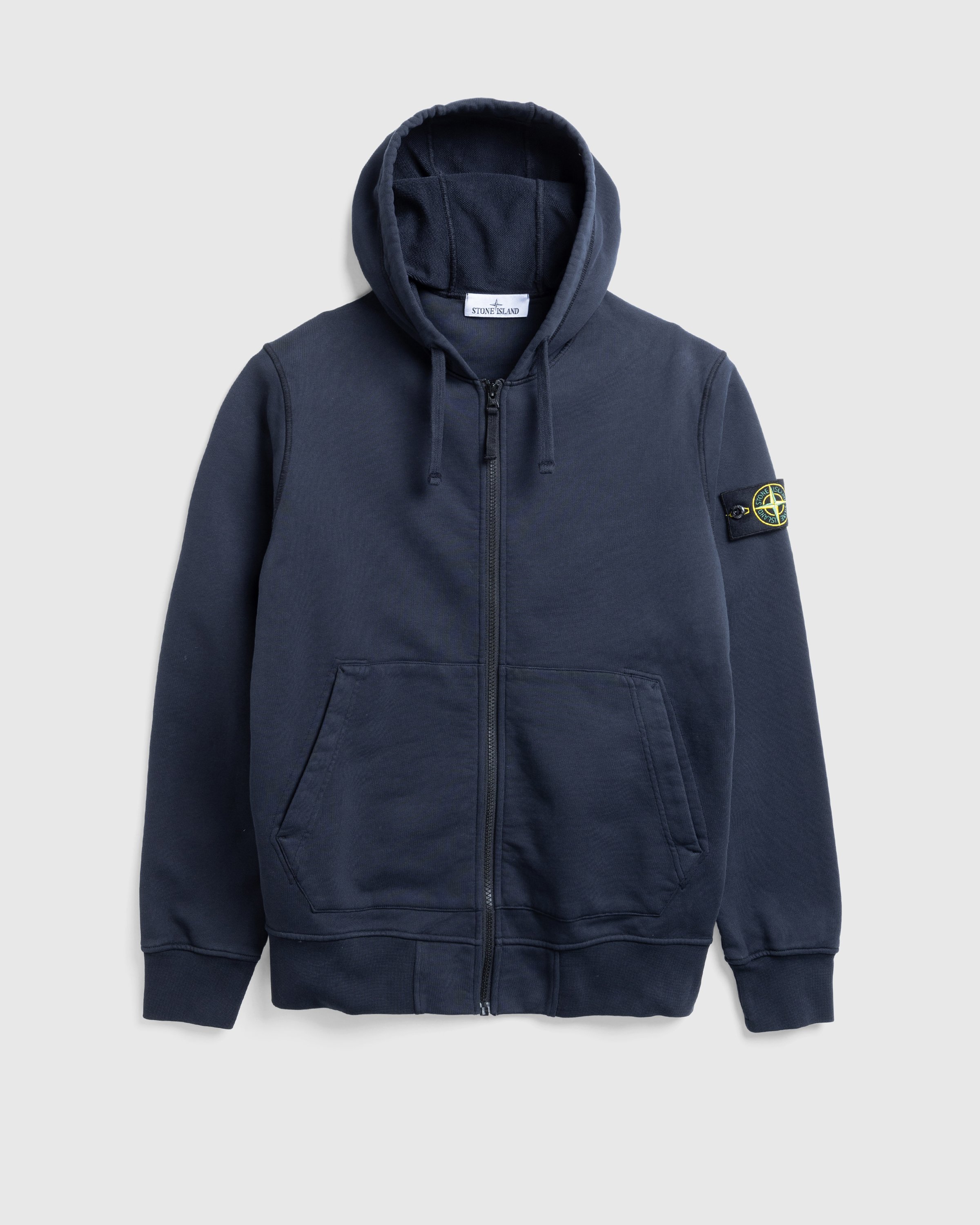 Stone Island – Garment-Dyed Crewneck Sweatshirt Navy Blue ...