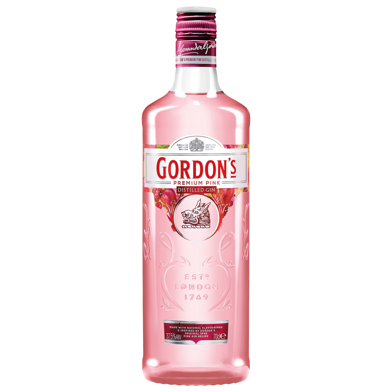 GORDONS PREMIUM PINK GIN 37,5% 0,7L