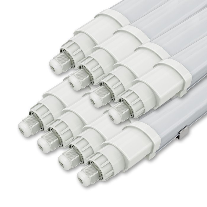 8x 5ft LED Batten - IP65 - 40W - 125 lm/W - 6500K