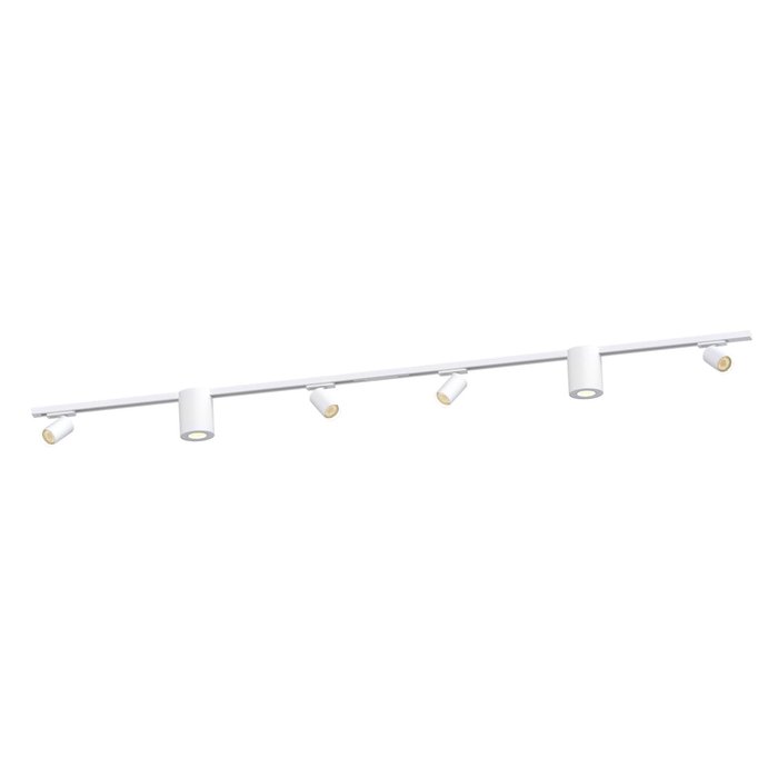 2m LED Track Lighting - 2 Mounted Downlights / 4 Track Spotlights ...