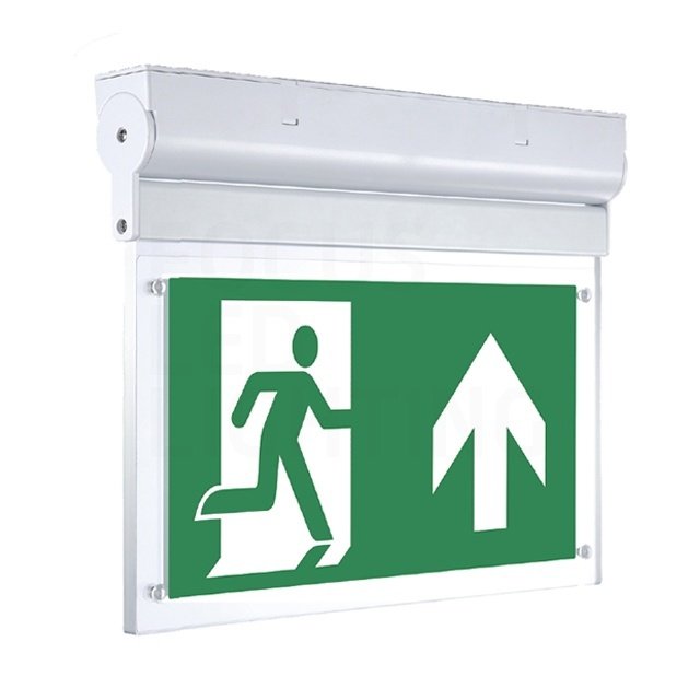 2W LED Emergency Light Surface-mounted - Tiltable - including test button