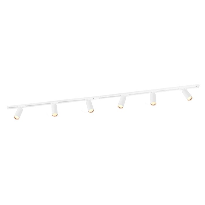 2m LED Track Lighting - 6 Track Spotlights - 5W - 2700K - Dimmable - 1 ...