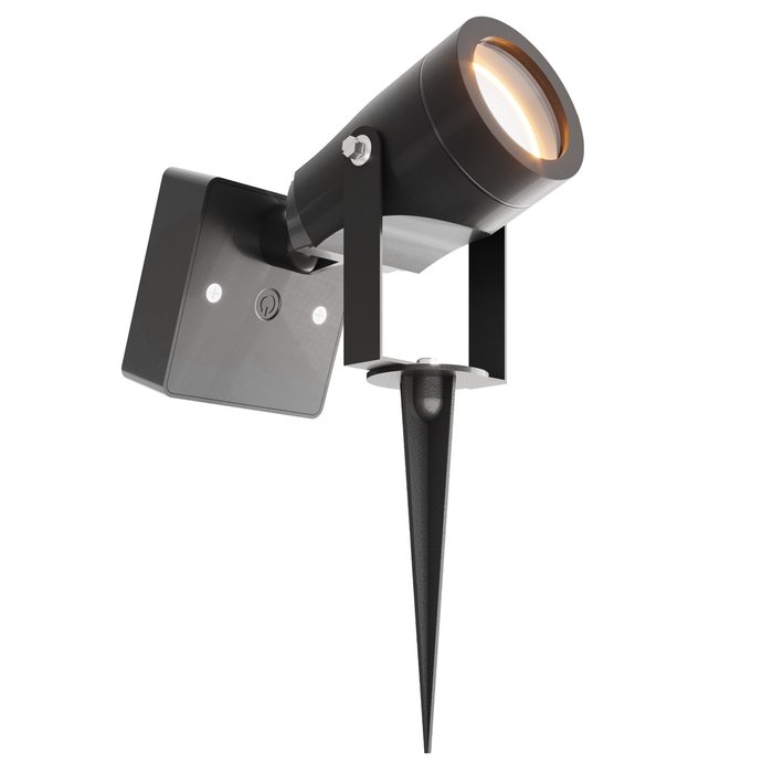 LED Solar Garden Spike Light - IP44 - 3000K - Black