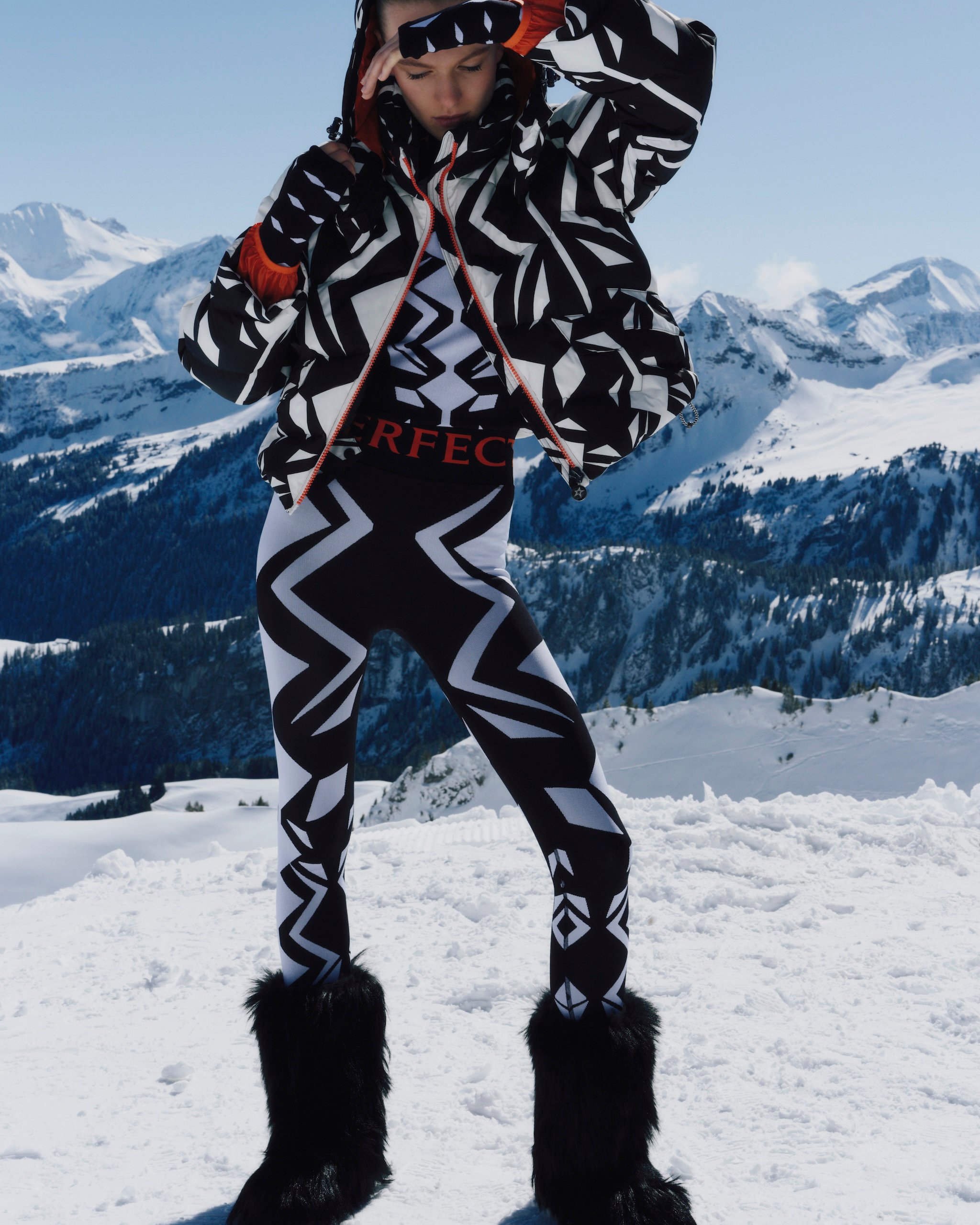 Geo Print 1/4-Zip Base Layer Top | Perfect Moment