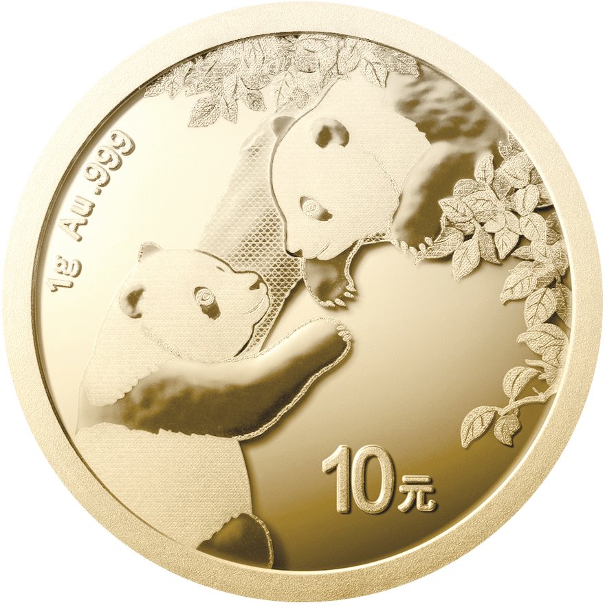 Gold China Panda 1 g - 2023