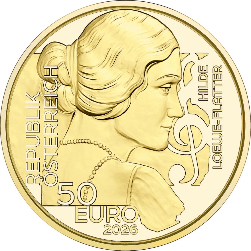 Gold Austria’s Unsung Heroines - "Hilde Loewe-Flatter" 50 EUR AUT PF - 2026