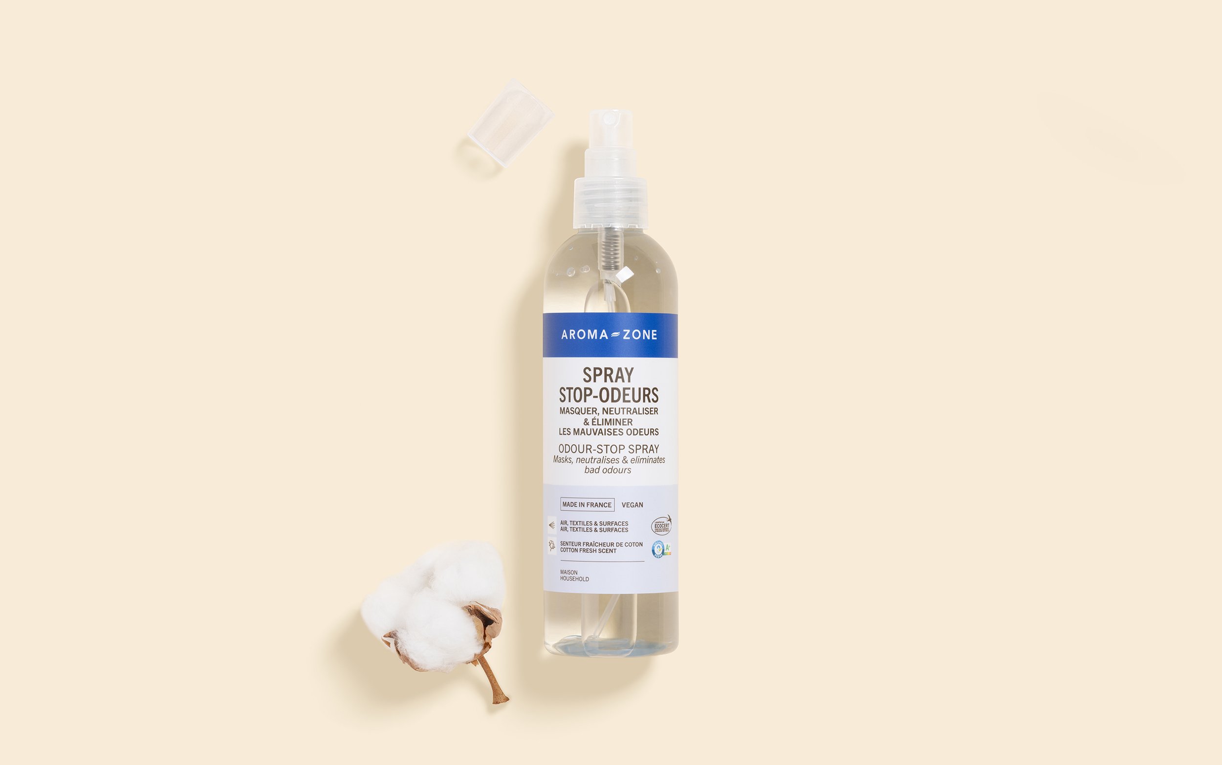 Spray anti odeurs naturel pour textiles et surfaces - Aroma Zone