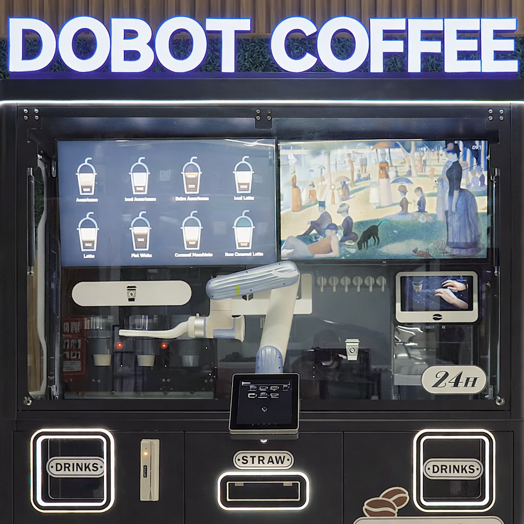 DOBOT Coffee machine | Automated Barista | Nova2 | 4 Flavor syrups