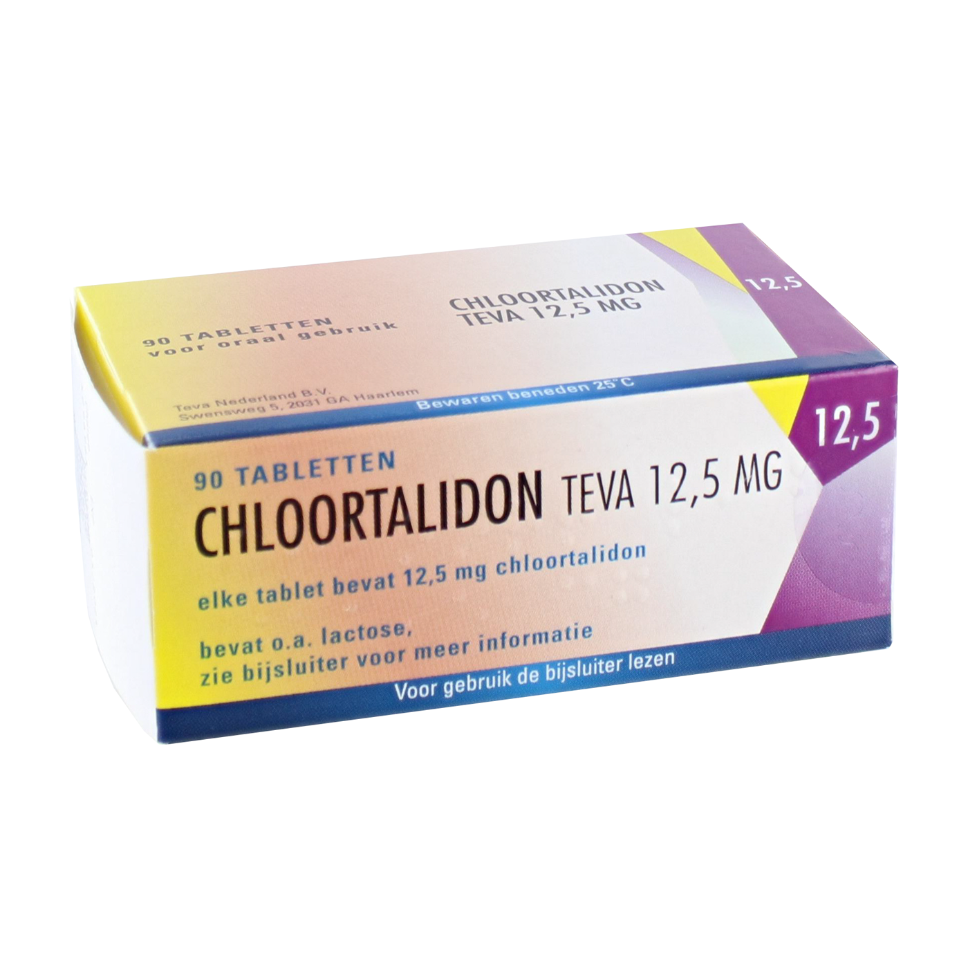 Chloortalidon Teva 12,5mg 90tb kopen? Medicijnen.nl - Medicijnen.nl