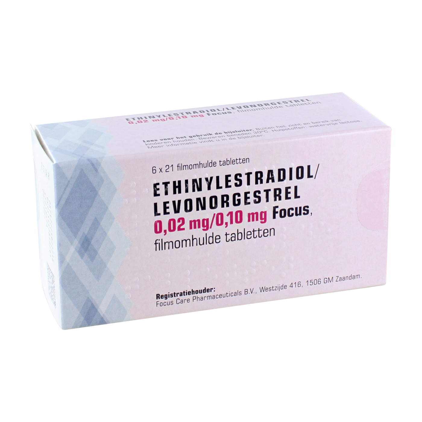 Ethinylestradiol/Levonorgestrel 0,02/0,1mg 6 x 21tb - Medicijnen.nl