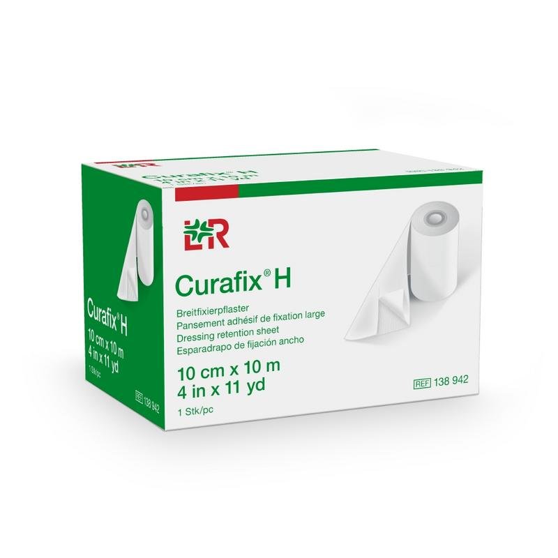 Curafix H fixatiepleister 10m x 10cm 1st - Medicijnen.nl