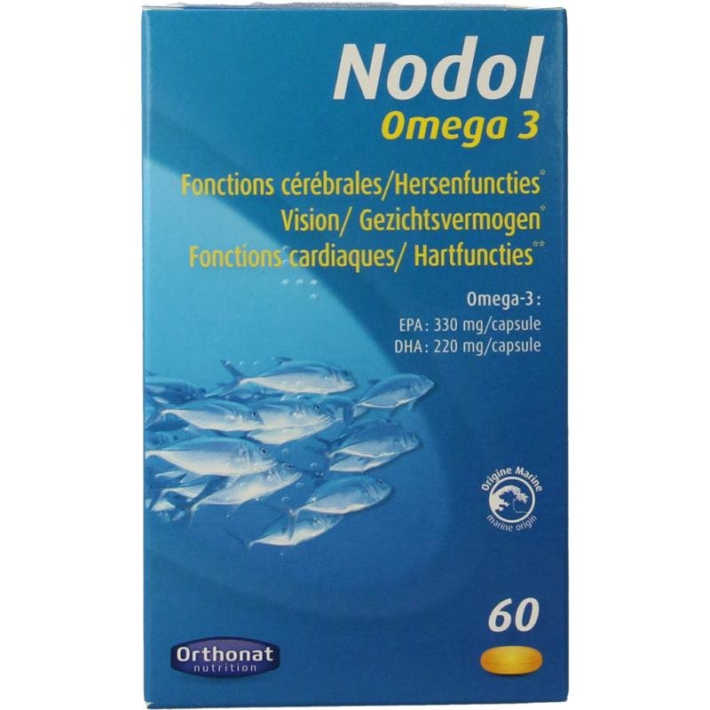 Orthonat Nodol omega 3 60ca - Medicijnen.nl