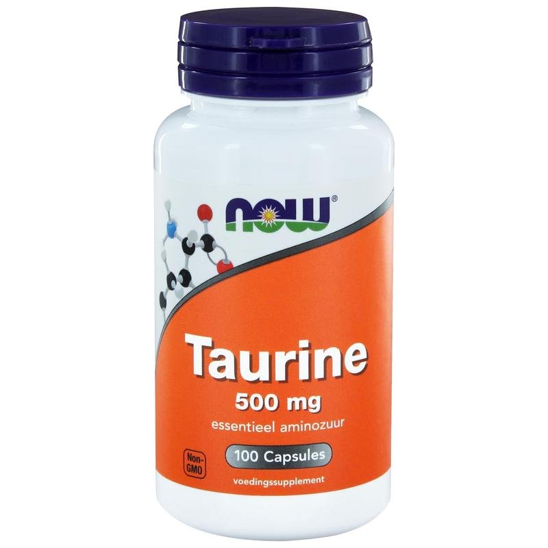 NOW Taurine 500mg 100vc - Medicijnen.nl