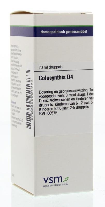 VSM Colocynthis D4 20ml - Medicijnen.nl