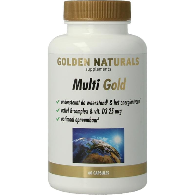 Golden Naturals Multi gold 60vc - Medicijnen.nl