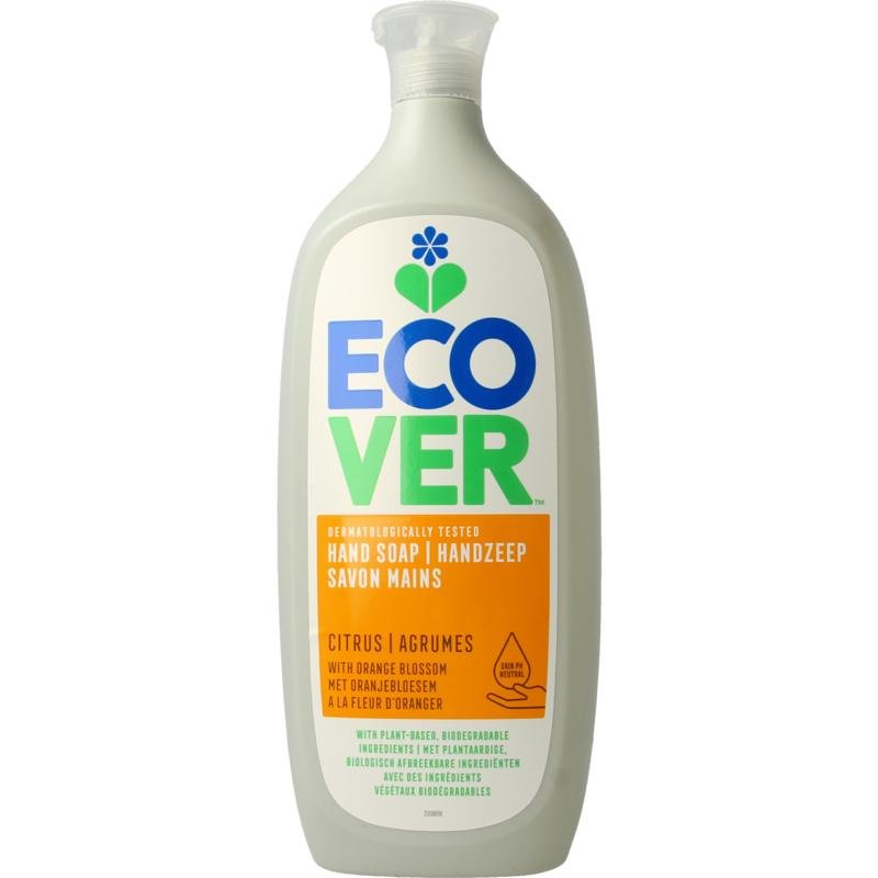 Ecover Handzeep citrus oranjebloesem navul 1000ml - Medicijnen.nl