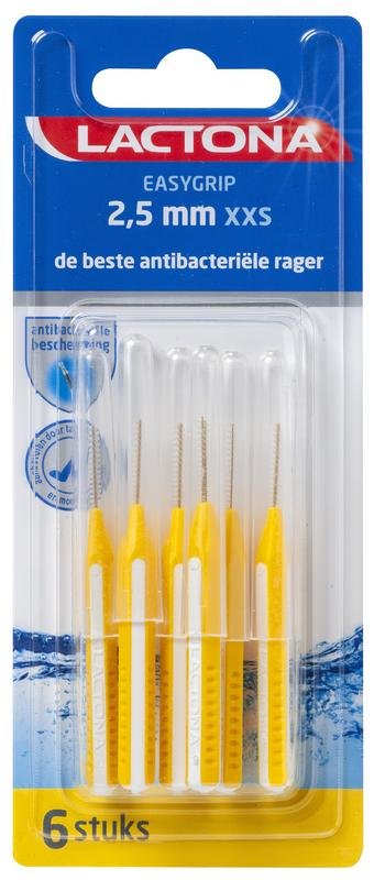 Lactona Easygrip XXS 2.5mm 6st - Medicijnen.nl