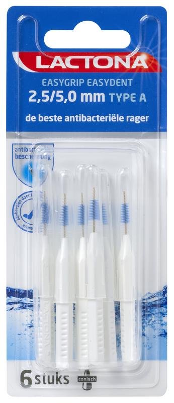Lactona Easygrip type A 2,5-5mm 6st - Medicijnen.nl