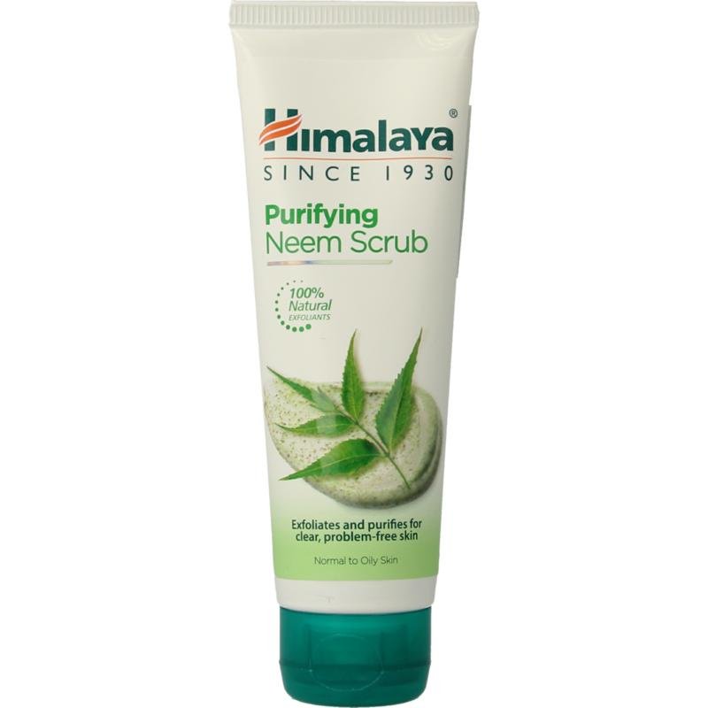 Himalaya Herbal purifying neem scrub 75ml - Medicijnen.nl