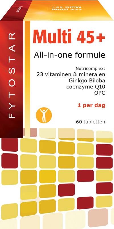 Fytostar Multi 45+ multivitamine 60tb - Medicijnen.nl