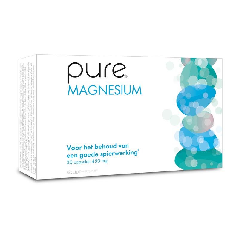 Pure Magnesium 450 mg 30ca - Medicijnen.nl