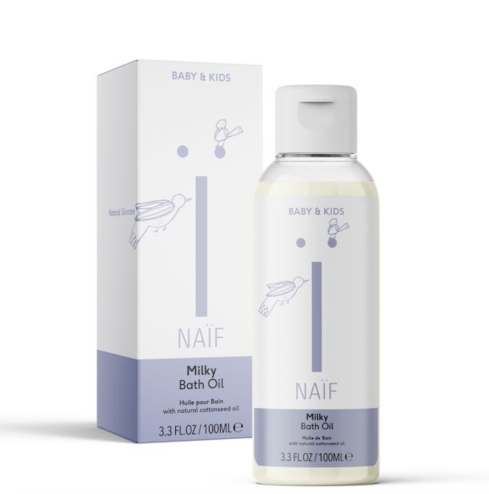 Naif Baby & kids milky bath oil 100ml - Medicijnen.nl