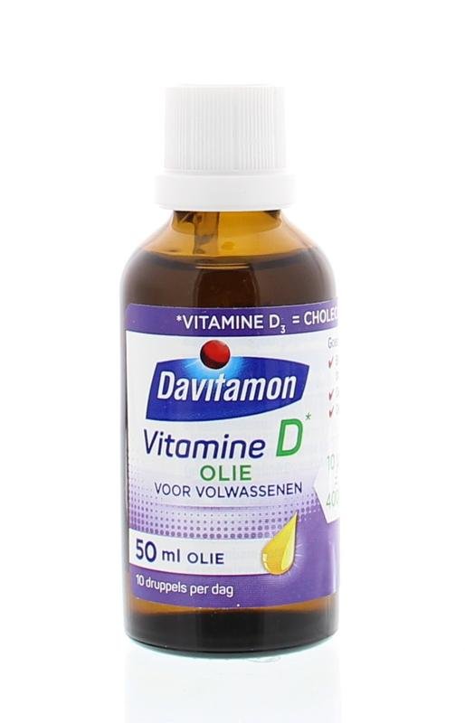 Davitamon Vitamine D olie volwassenen 50ml - Medicijnen.nl