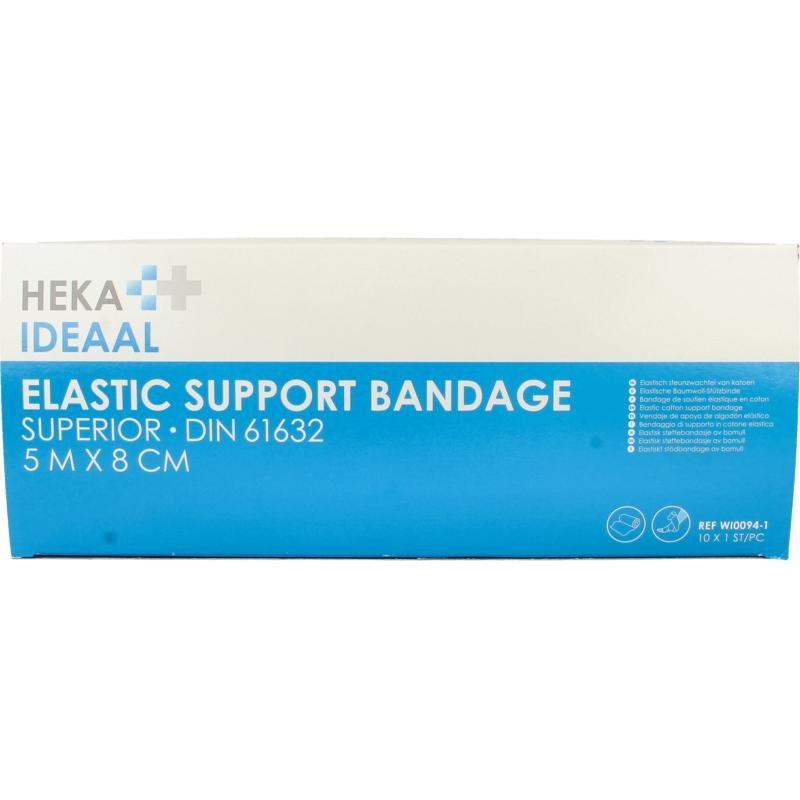 Heka Ideal support zwachtel 5m x 8cm 10st - Medicijnen.nl