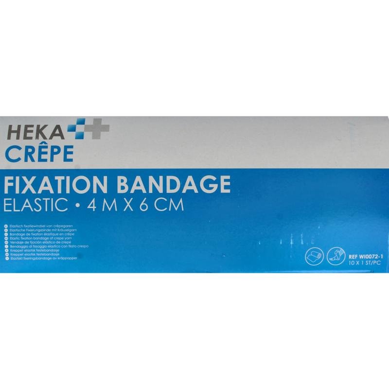 Heka Crepe windsel 4m x 6 cm 10st - Medicijnen.nl