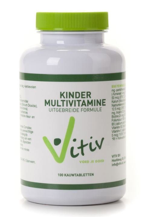 Vitiv Multivitamine voor kinderen 100kt - Medicijnen.nl