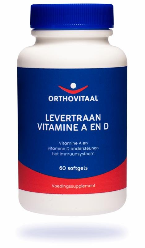 Orthovitaal Levertraan Vitamine A en D 60sft - Medicijnen.nl