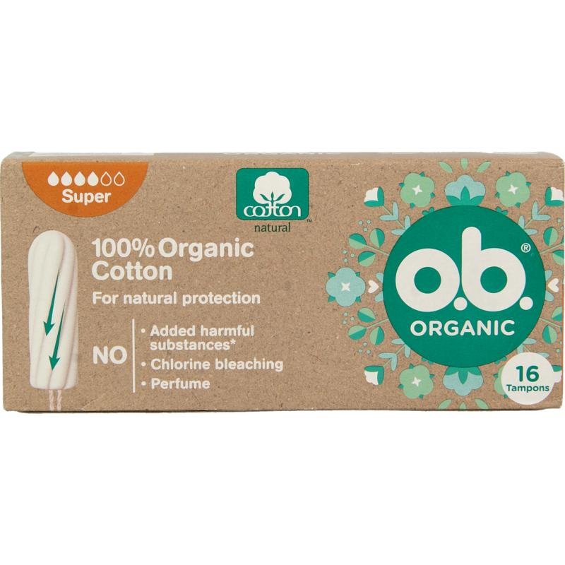 OB Tampons organic super 16st - Medicijnen.nl