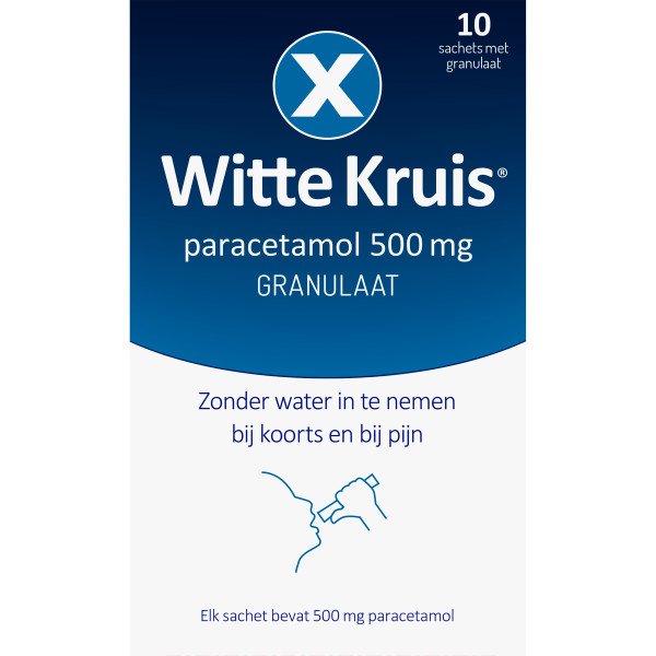 Witte Kruis Paracetamol 500 mg granulaat 10sach - Holland-Apo.de