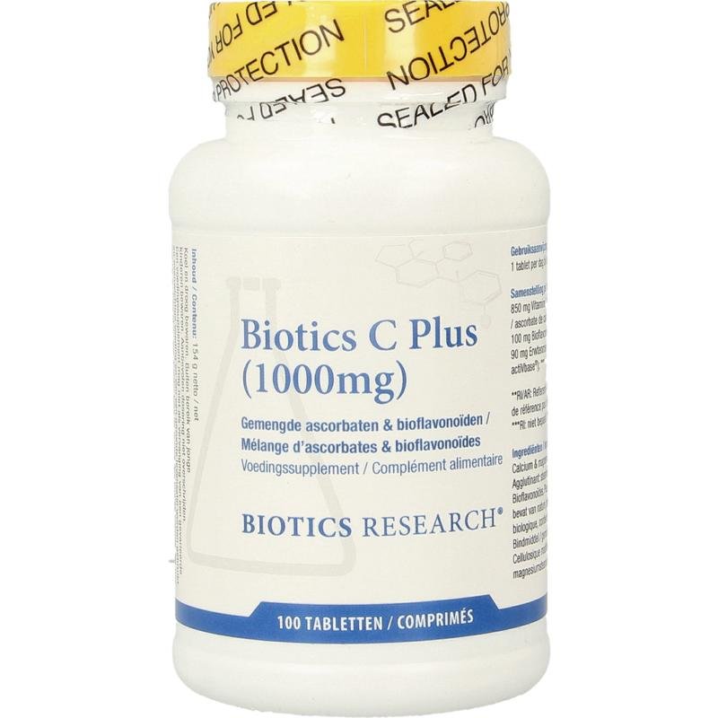Biotics C plus 1000mg 100tb - Medicijnen.nl