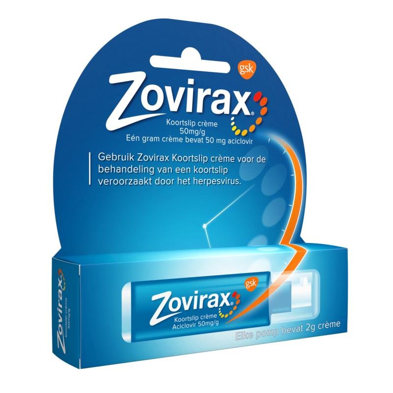 Zovirax Cream 5% pomp 2g - Medicijnen.nl